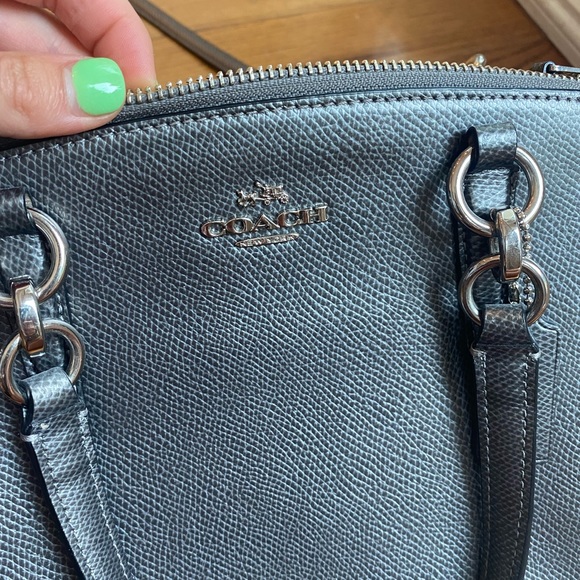 Coach | Bags | Silver Coach Cross Body Purse | Poshmark